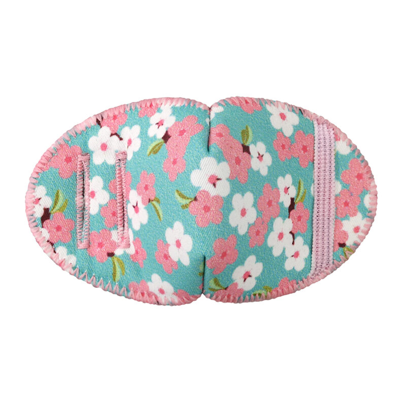 Eye patch for glasses - Cherry Blossom on Green